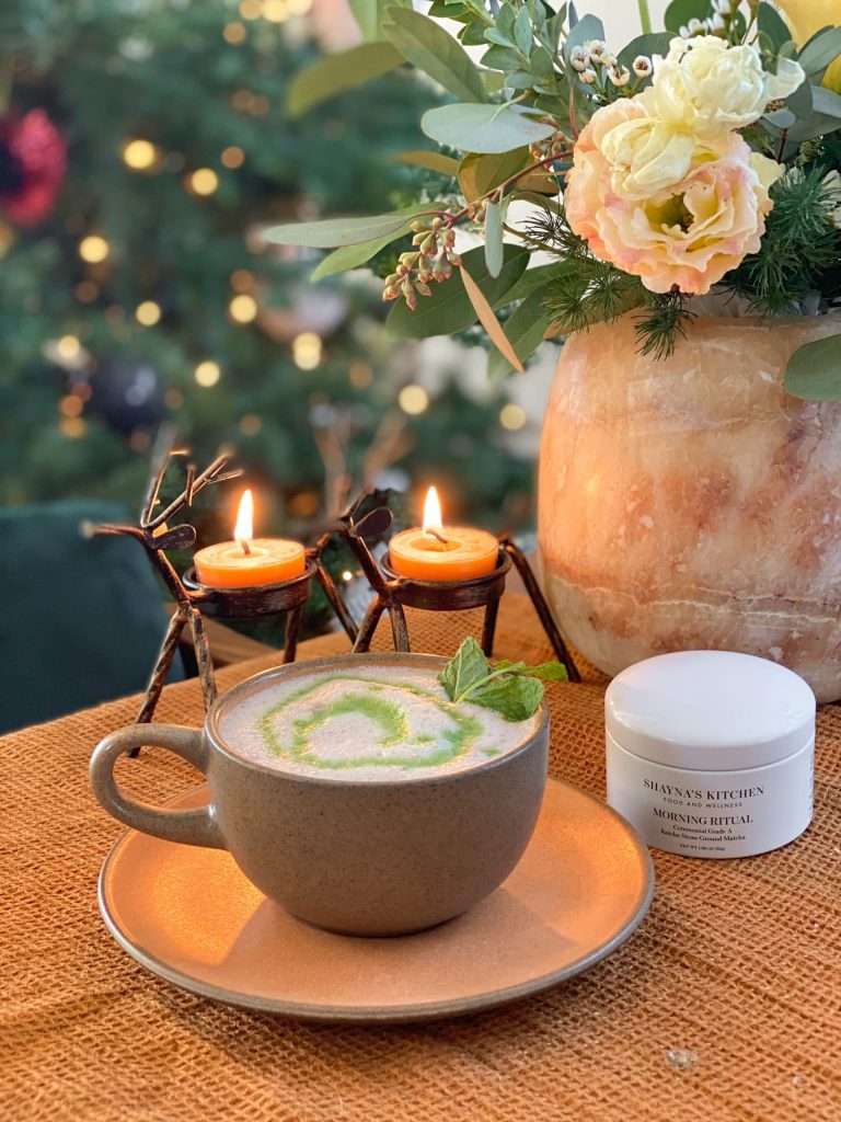 Peppermint Mocha Matcha Latte | Shayna's Kitchen