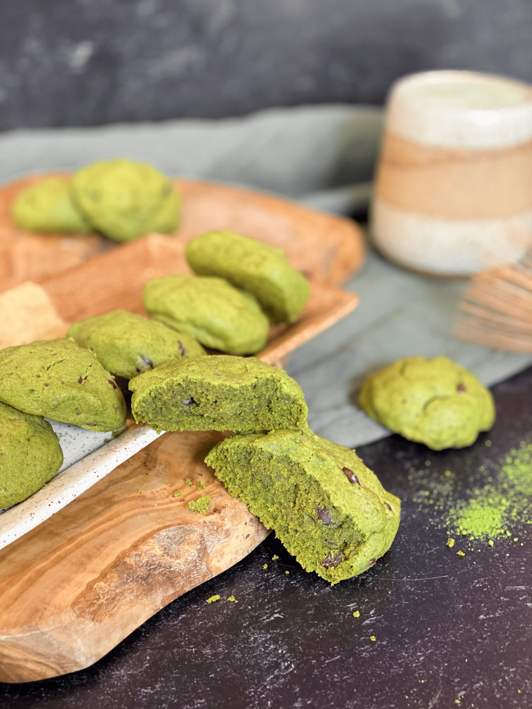 Chewy + Soft Matcha Cookies | Shayna's Kitchen