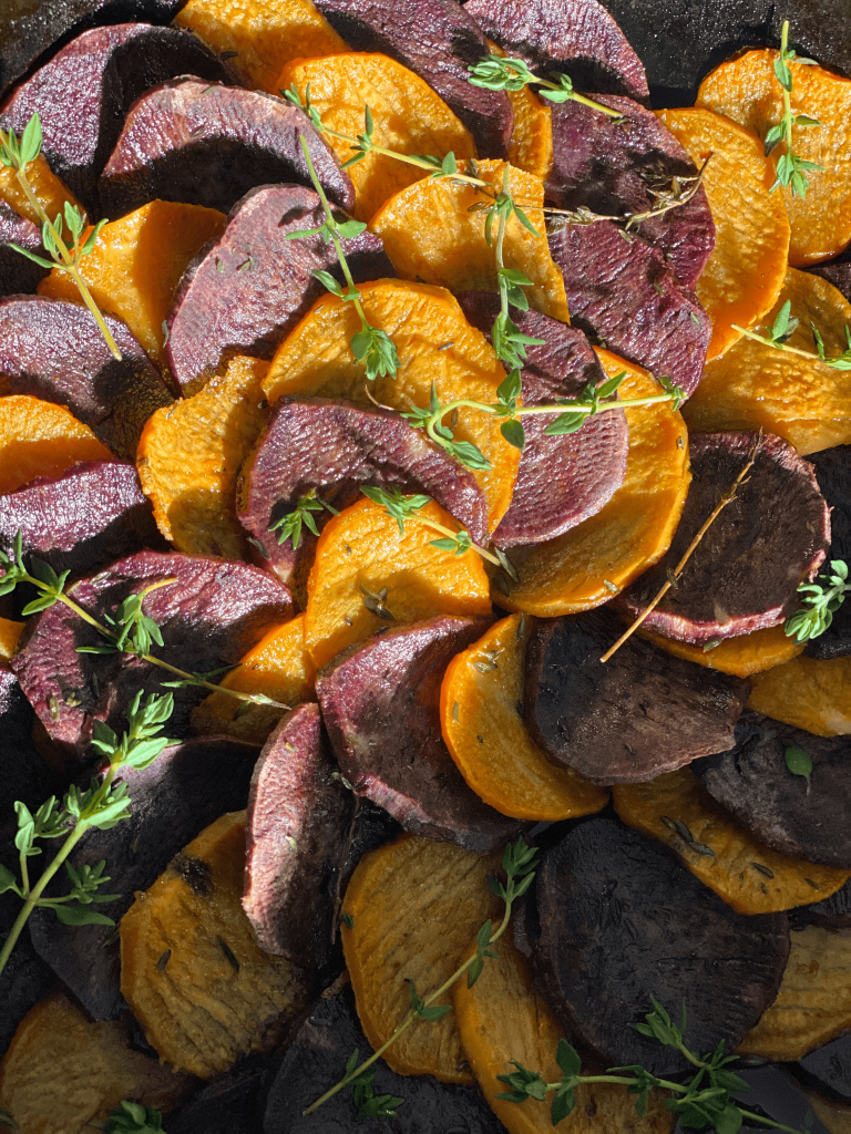 Browned Ghee and Bourbon Sweet Potato Skillet | Shayna's Kitchen